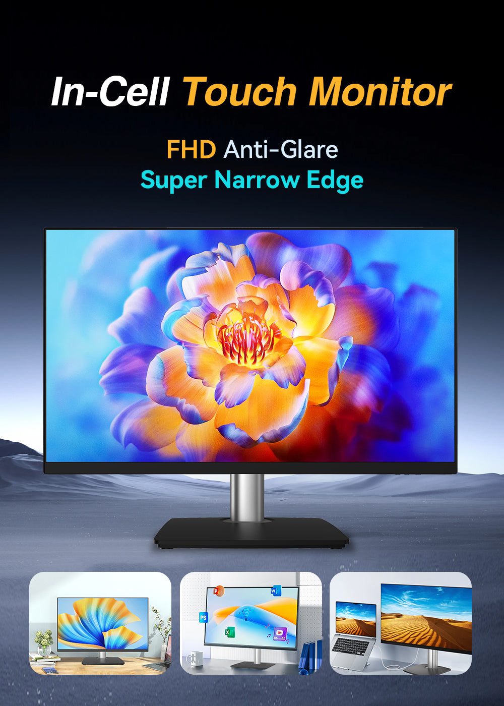 Leangle Digital Signage Touch Advertising Screen Holographic Display